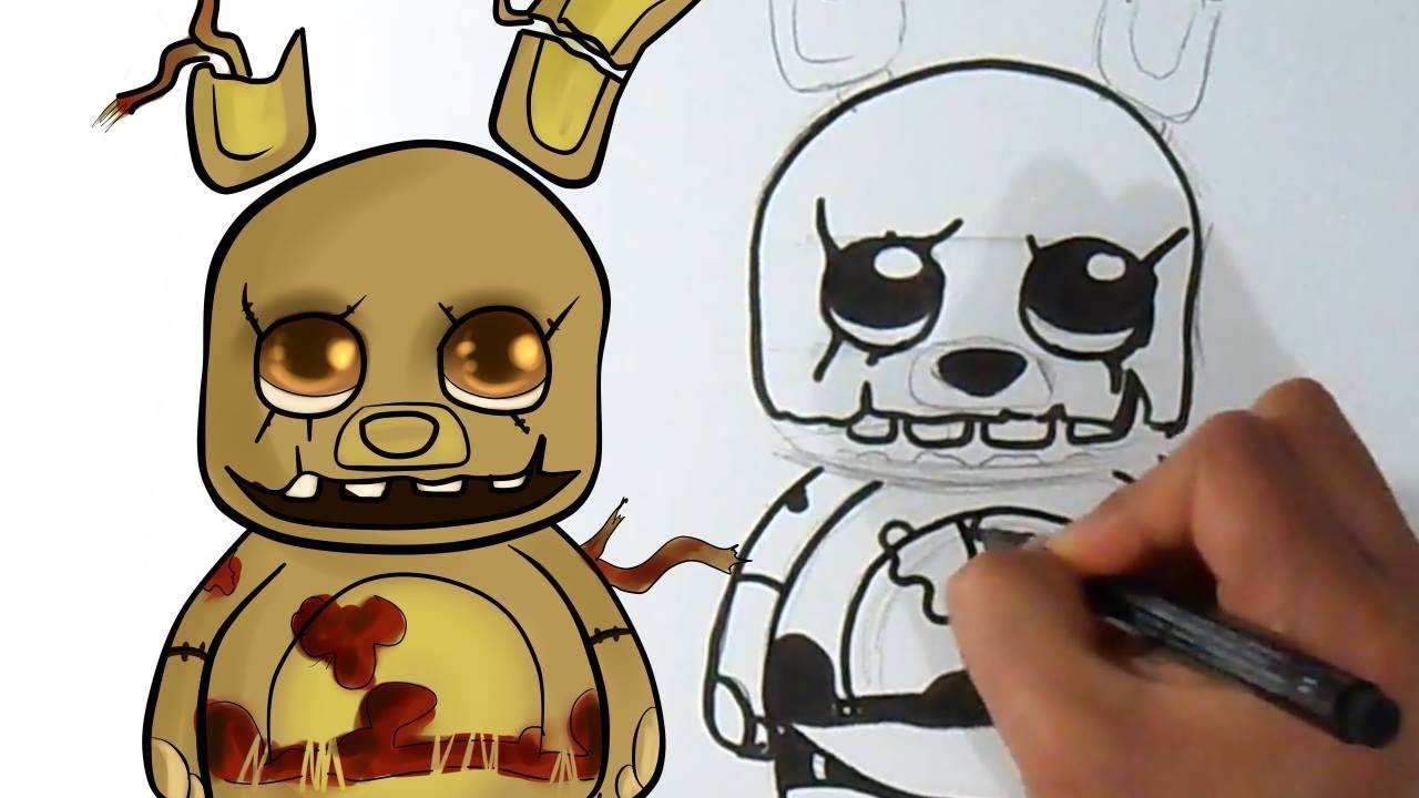 Cómo Dibujar Springtrap Chibi Youtube