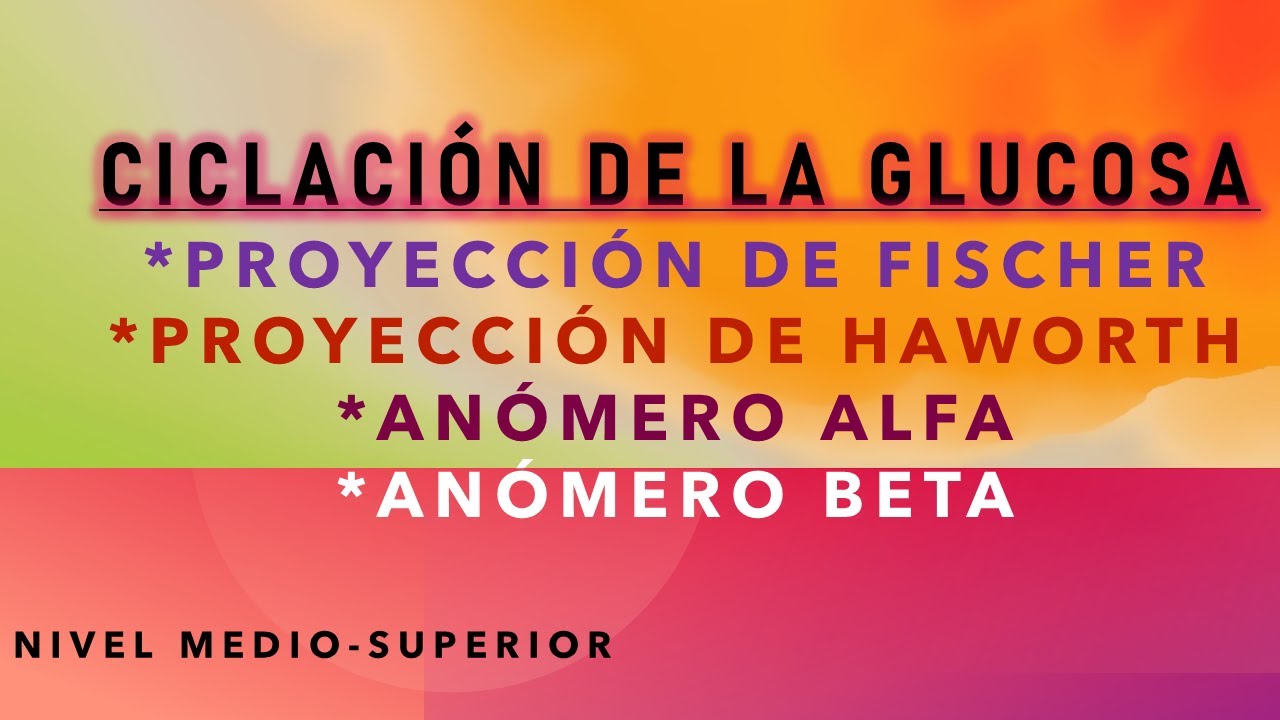 CICLACIÓN DE LA GLUCOSA | ANÓMERO ALFA Y BETA - YouTube