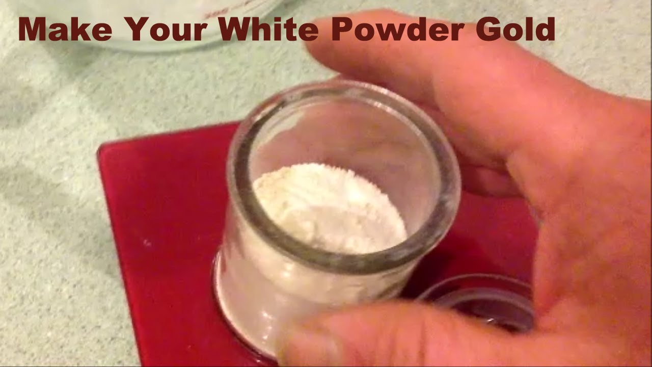 Making the White Gold Powder - YouTube
