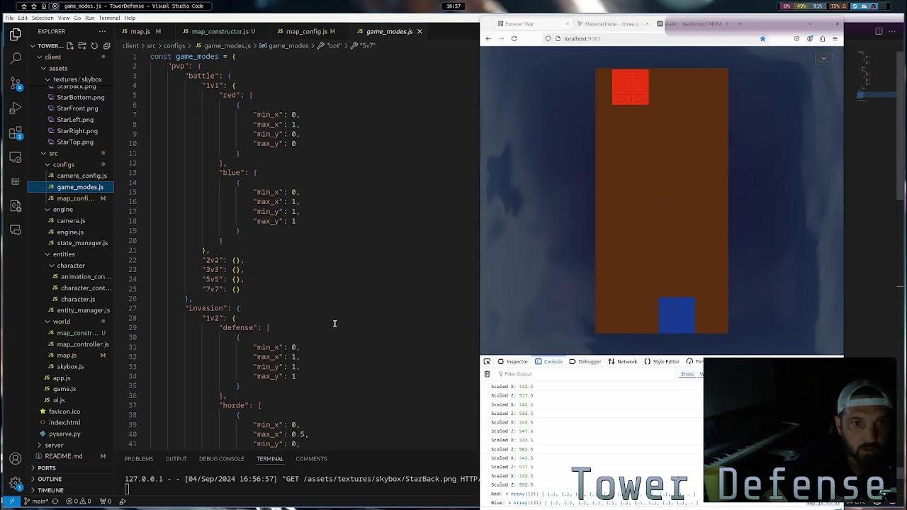 MMO Tower Defense Live Programming with ThreeJS - YouTube