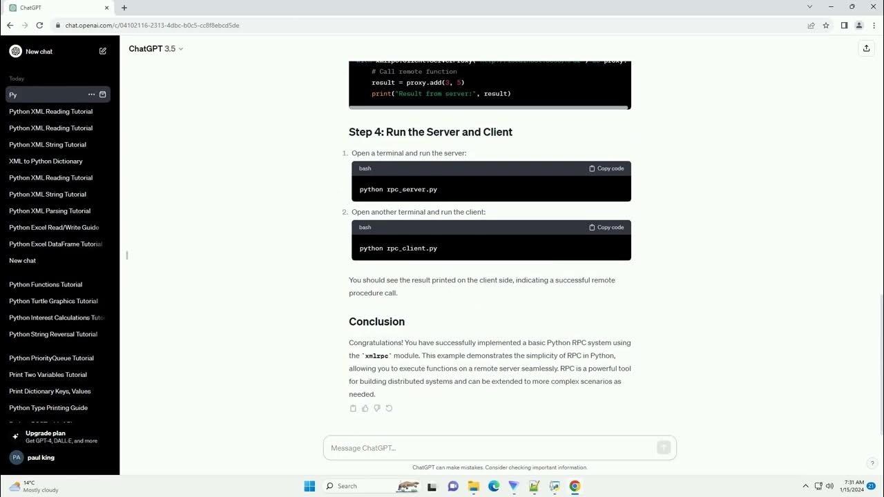 python remote procedure call - YouTube