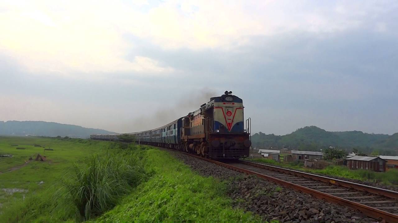 [IRFCA] MLDT WDM3A - Passenger Train traversing through the beautiful ...