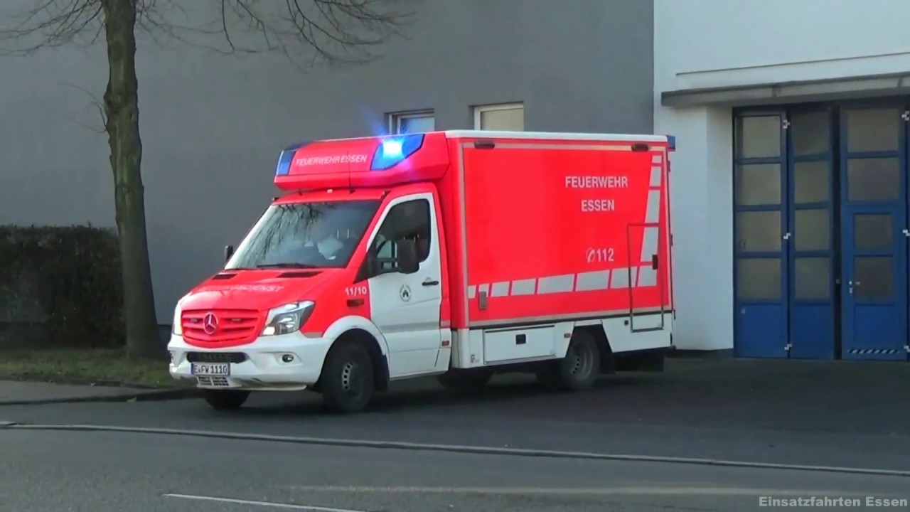 [Tag vs. Nacht] Neuer RTW Berufsfeuerwehr Essen Wache1 - YouTube