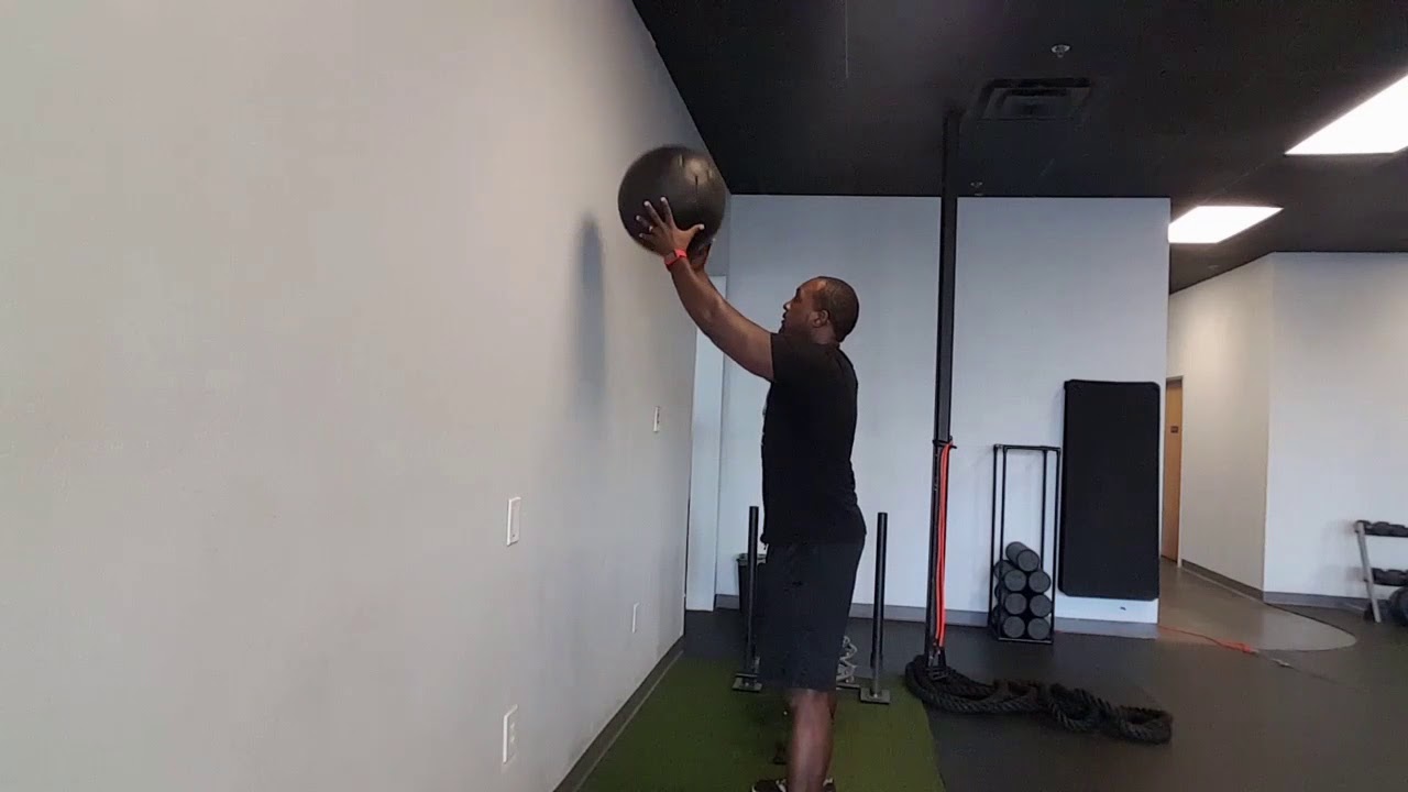 Medicine Ball Squat Toss - YouTube