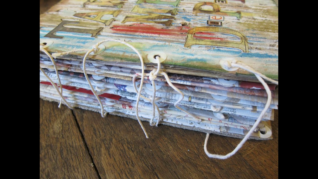 Junk Journal Binding - YouTube
