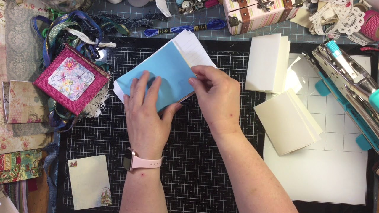 Mini Journal Tutorial part 3 Selecting & Prepping the pages - YouTube