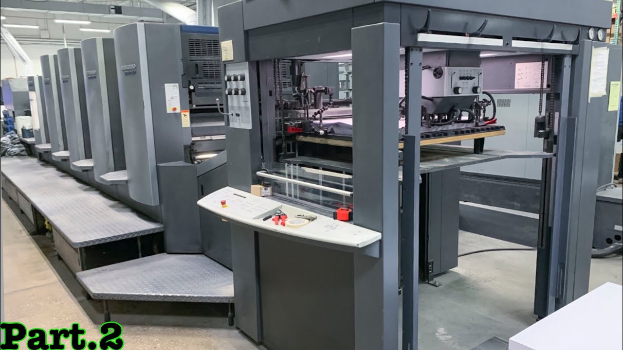 Printing Pt. 2 (of 3) Heidelberg speedmaster 40 inch & the cutter - YouTube