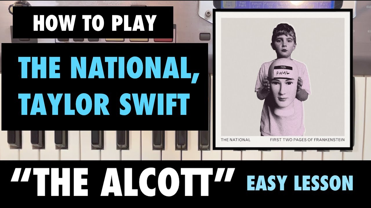 "The Alcott' - EASY Piano Lesson - The National, Taylor Swift - YouTube