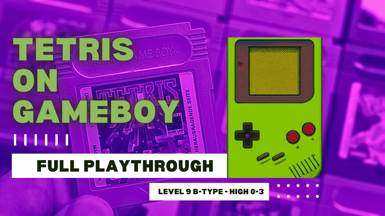 Tetris Game Boy | Type B Level 9 (High 0–3) – Maximum Difficulty - YouTube