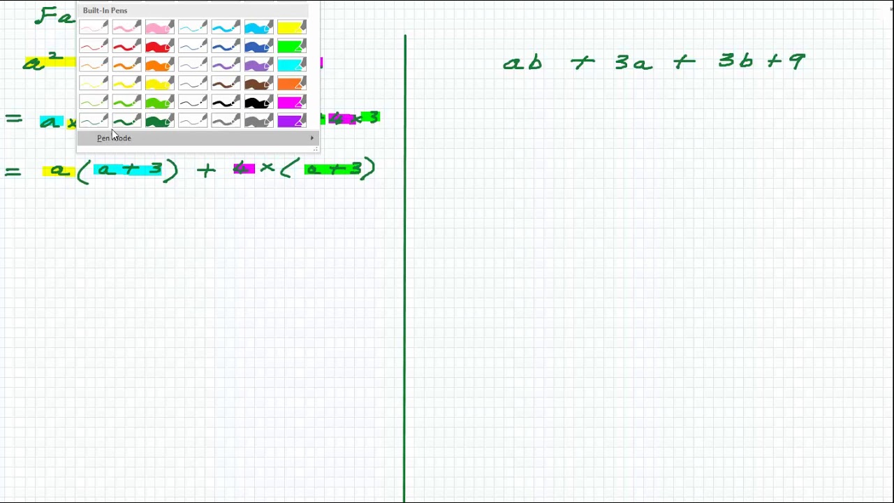 Section 3 9 Finding Highest Common Binomial Factor Example 1 - YouTube