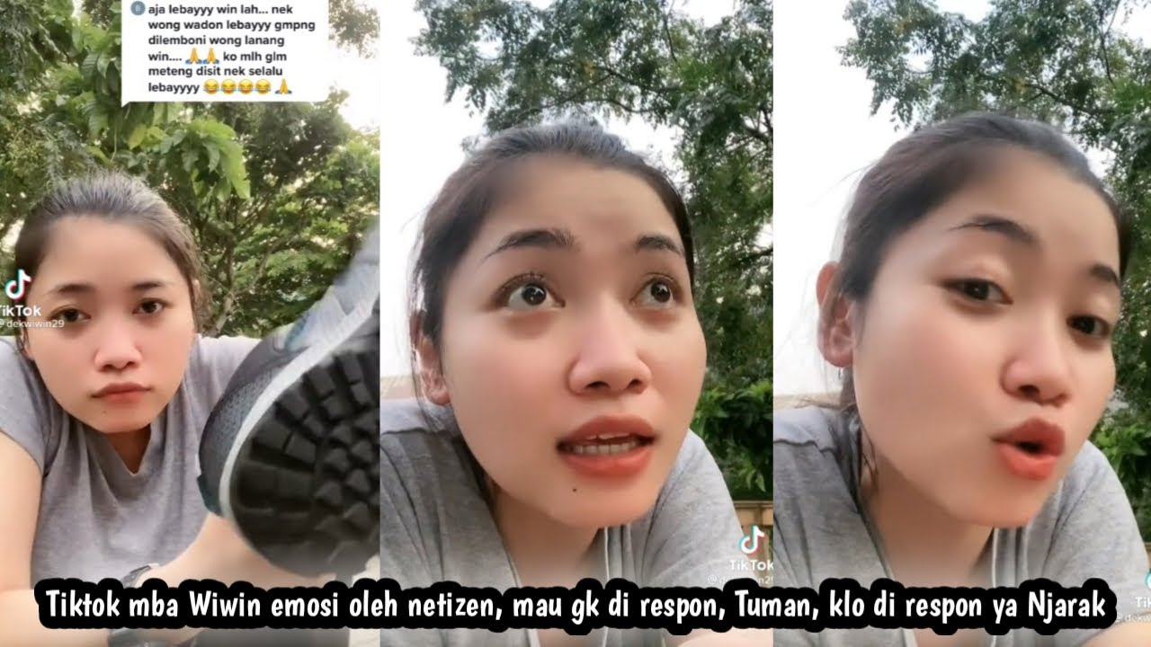 Tiktok mba Wiwin emosi oleh netizen, mau gk di respon, Tuman, klo di ...