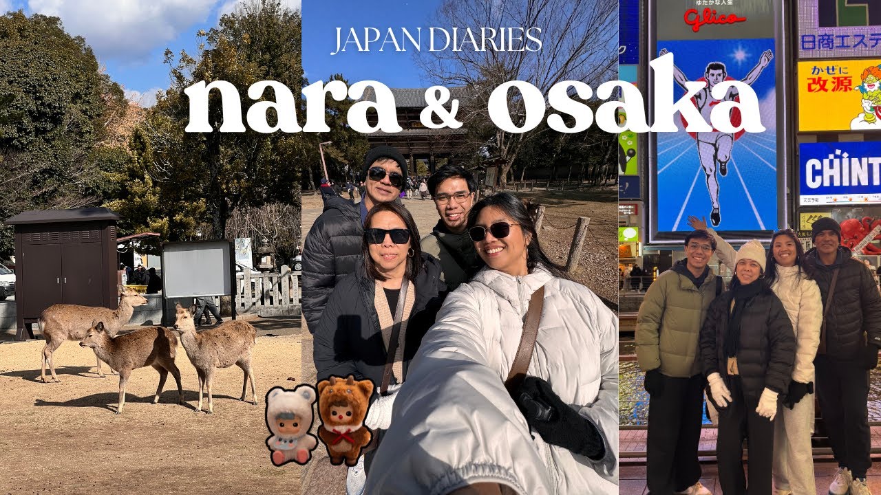 day trip to NARA 🇯🇵 deer Park, exploring Popmart in Osaka, thrift ...