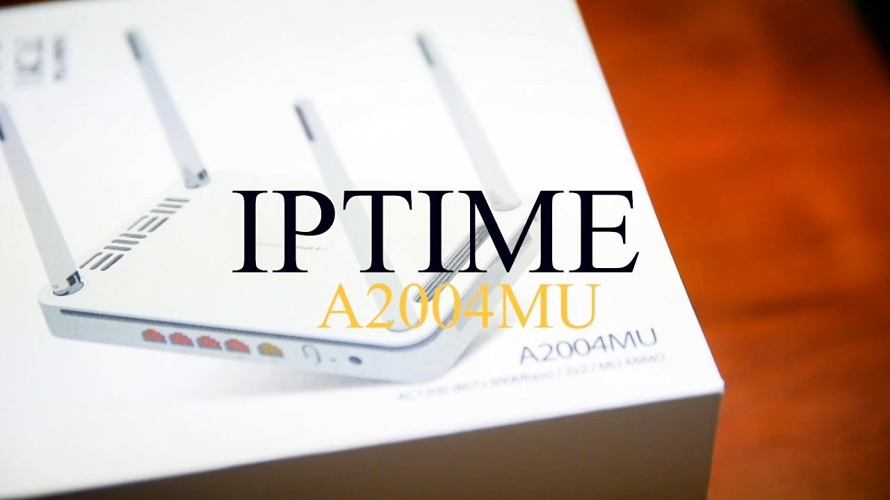 ipTIME A2004MU 인터넷공유기 router 보급형 공유기 - YouTube