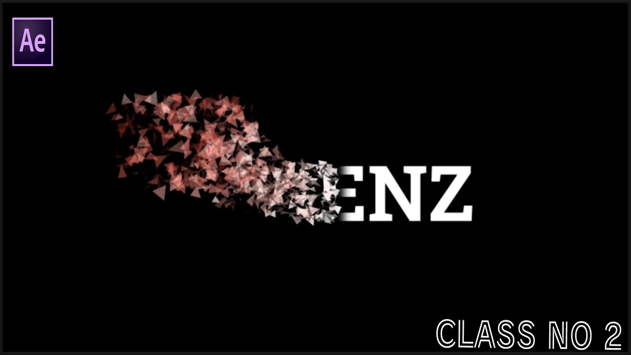 AFTER EFFECT BASIC CLASS 2 ( MAKE INTRO WITHOUT PLUGISN ) - YouTube