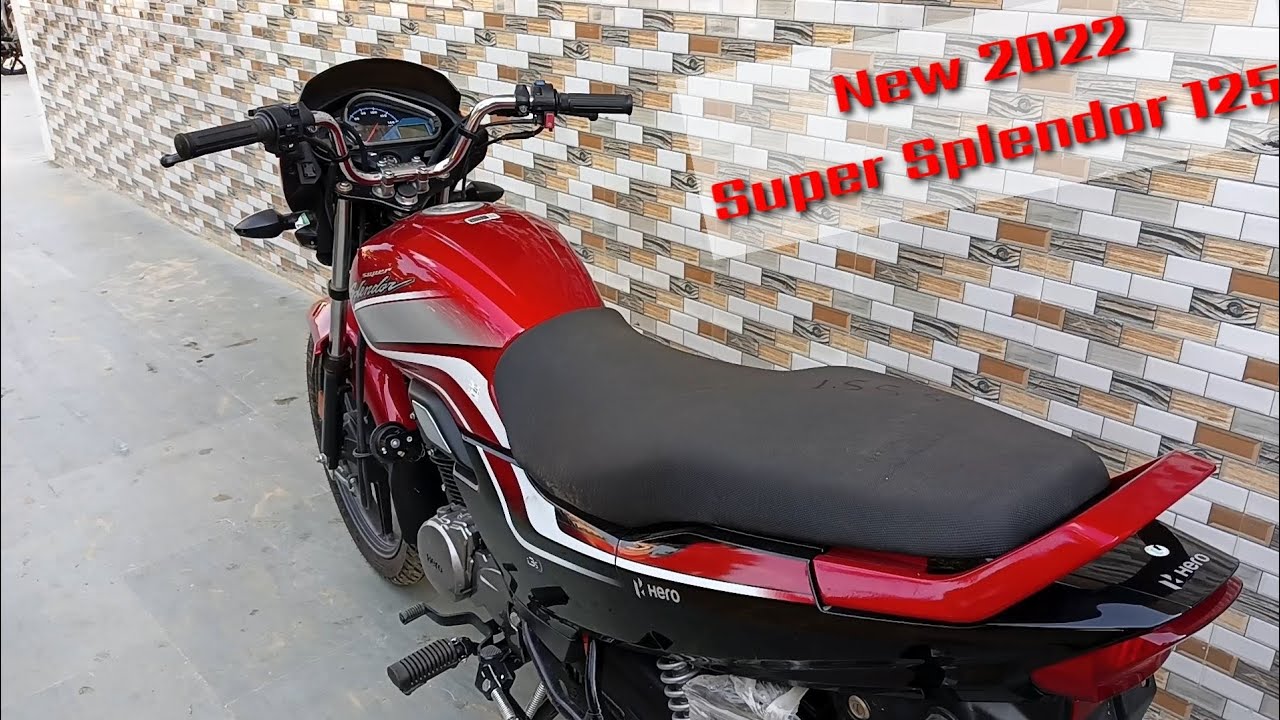 New 2022 Super Splendor 125 Bs6 Red Colour Review | Super Splendor Bs6 ...