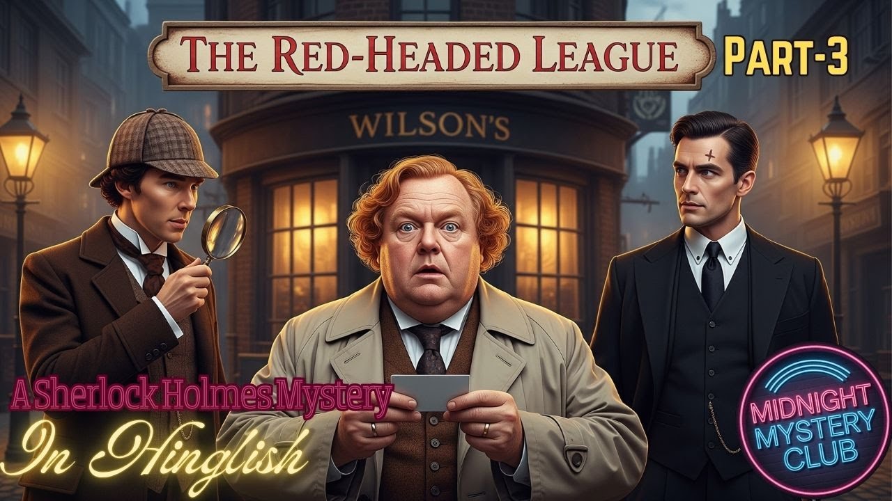 The Red-Headed League – PART 3 | Hinglish Sherlock Holmes Mystery # ...
