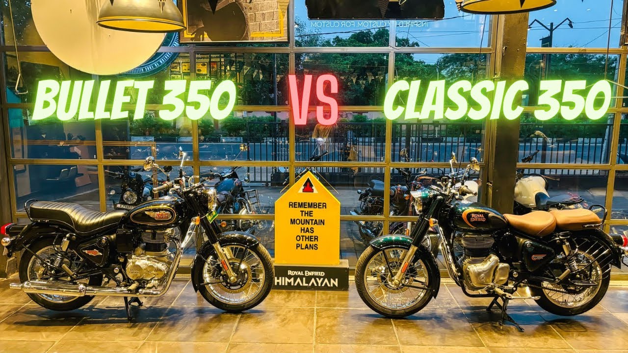 2024 All New Royal Enfield Classic 350 VS Bullet 350 Full Comparison ...