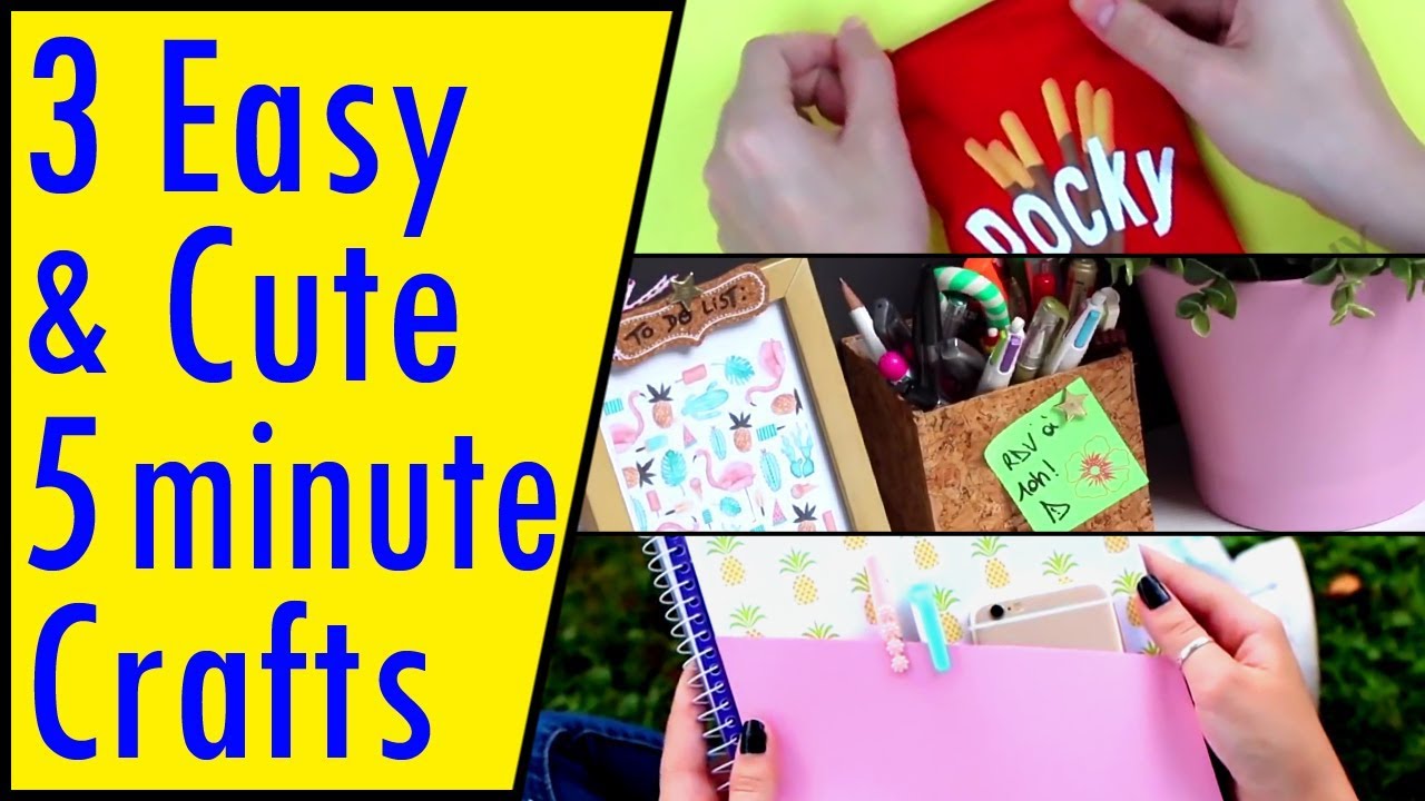 Easy & Cute 5 minute crafts - YouTube