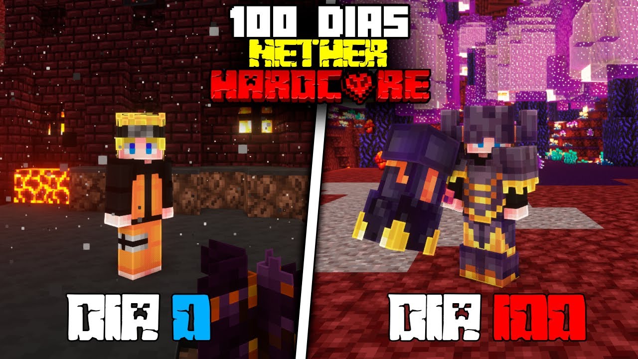 Sobreviví 100 días en Un Nether Modificado En Minecraft Hardcore... Esto pasó (Pelicula Completa ...