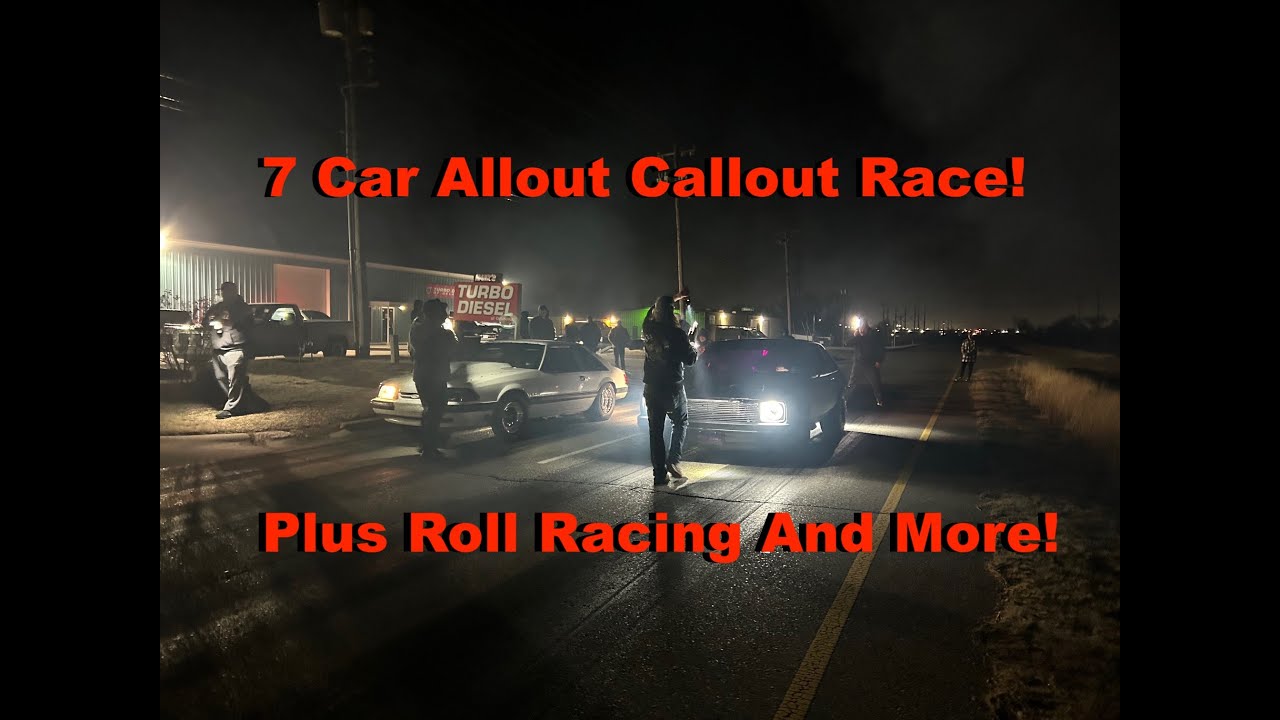 7 Car Allout Callout Race In Mexico! - YouTube