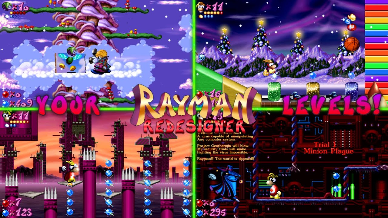 Rayman ReDesigner - Playing your levels! #6 (Ravey Davey 1993 ...