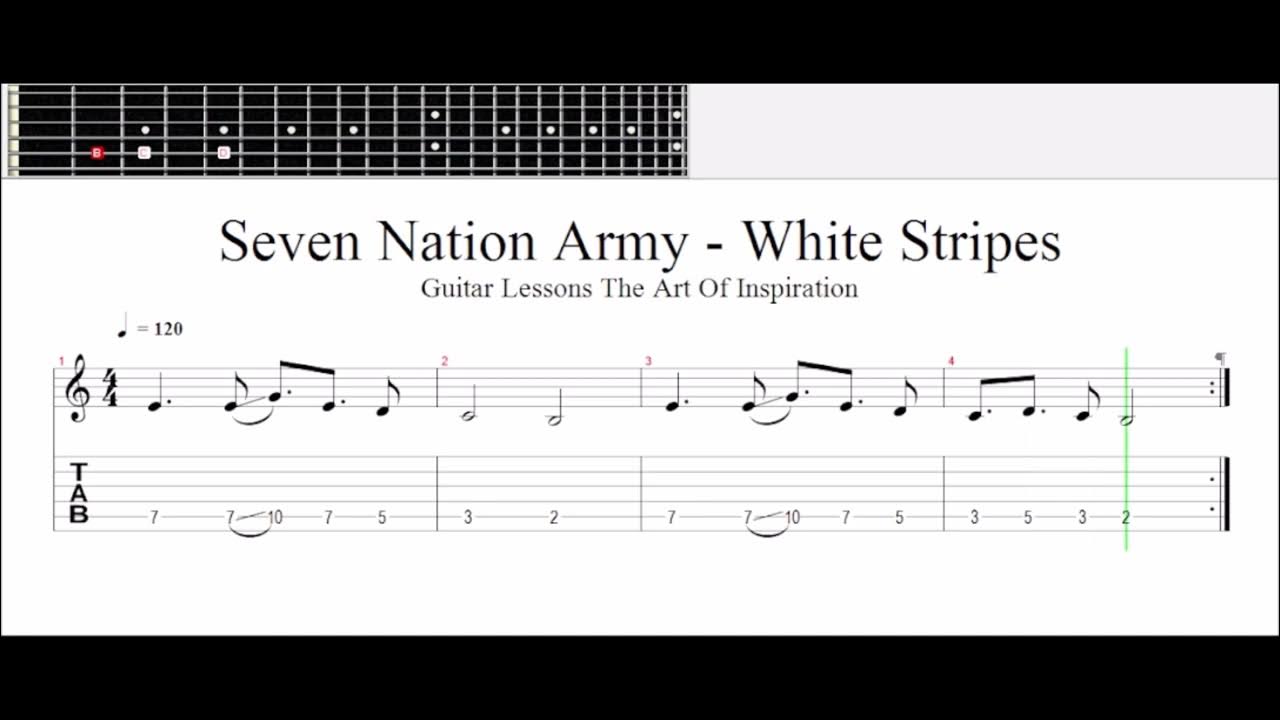 Seven Nation Army - White Stripes [ONE STRING BEGGINERS TUTORIAL] - YouTube