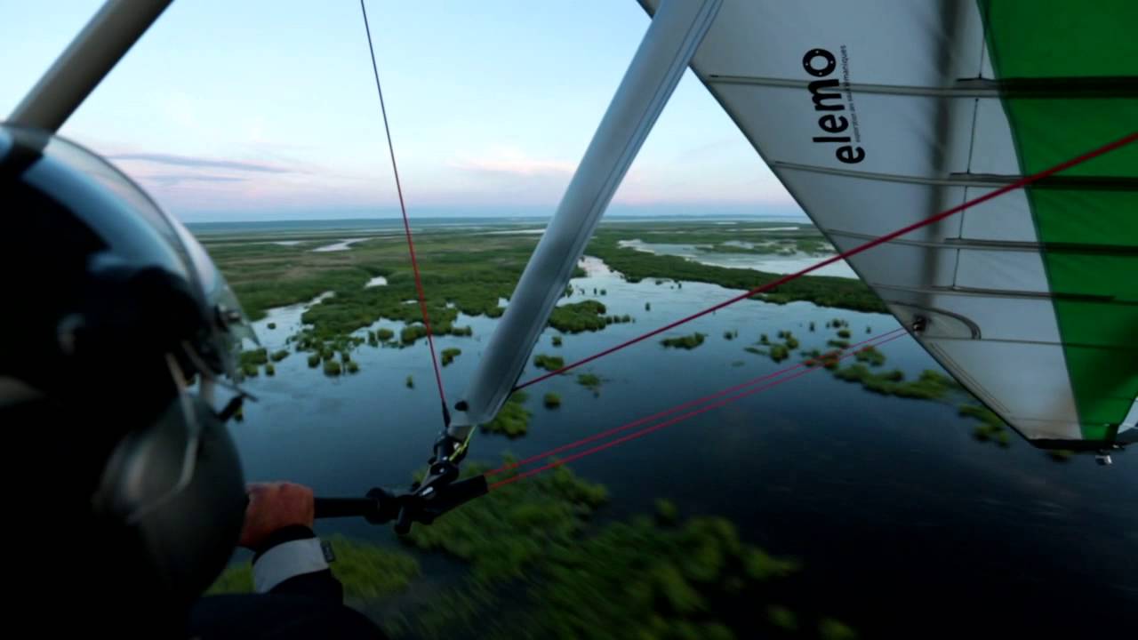 ULM sunset flight in Istomino - YouTube