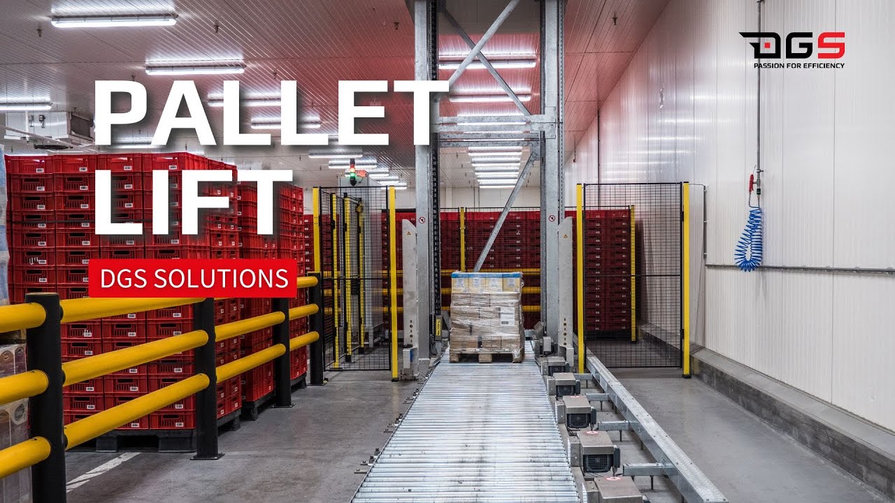 Pallet Lift | DGS | Logistic solutions for the Foodindustry - YouTube