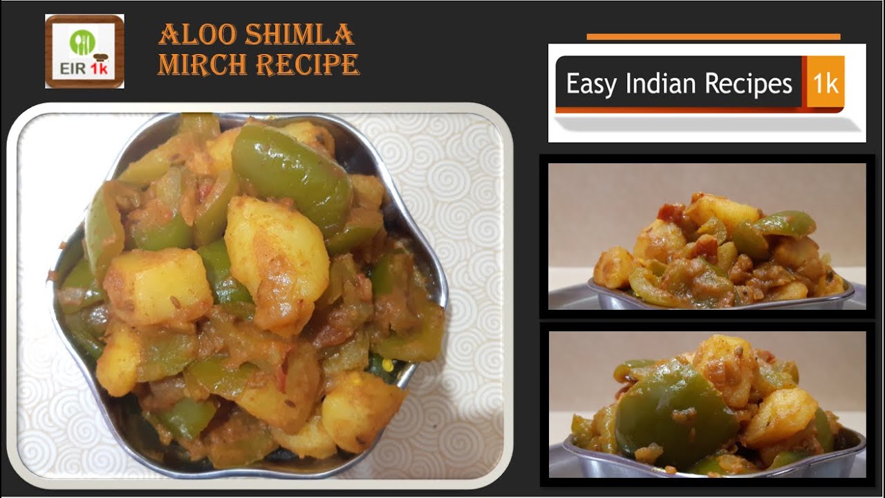 Aloo Shimla Mirch Recipe in English | Aloo Capsicum Curry | Easy Indian ...