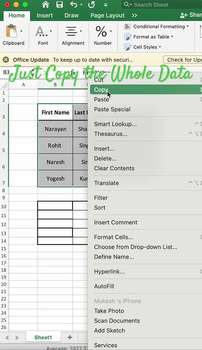 Transpose Your data in Excel #excel tips#learning - YouTube
