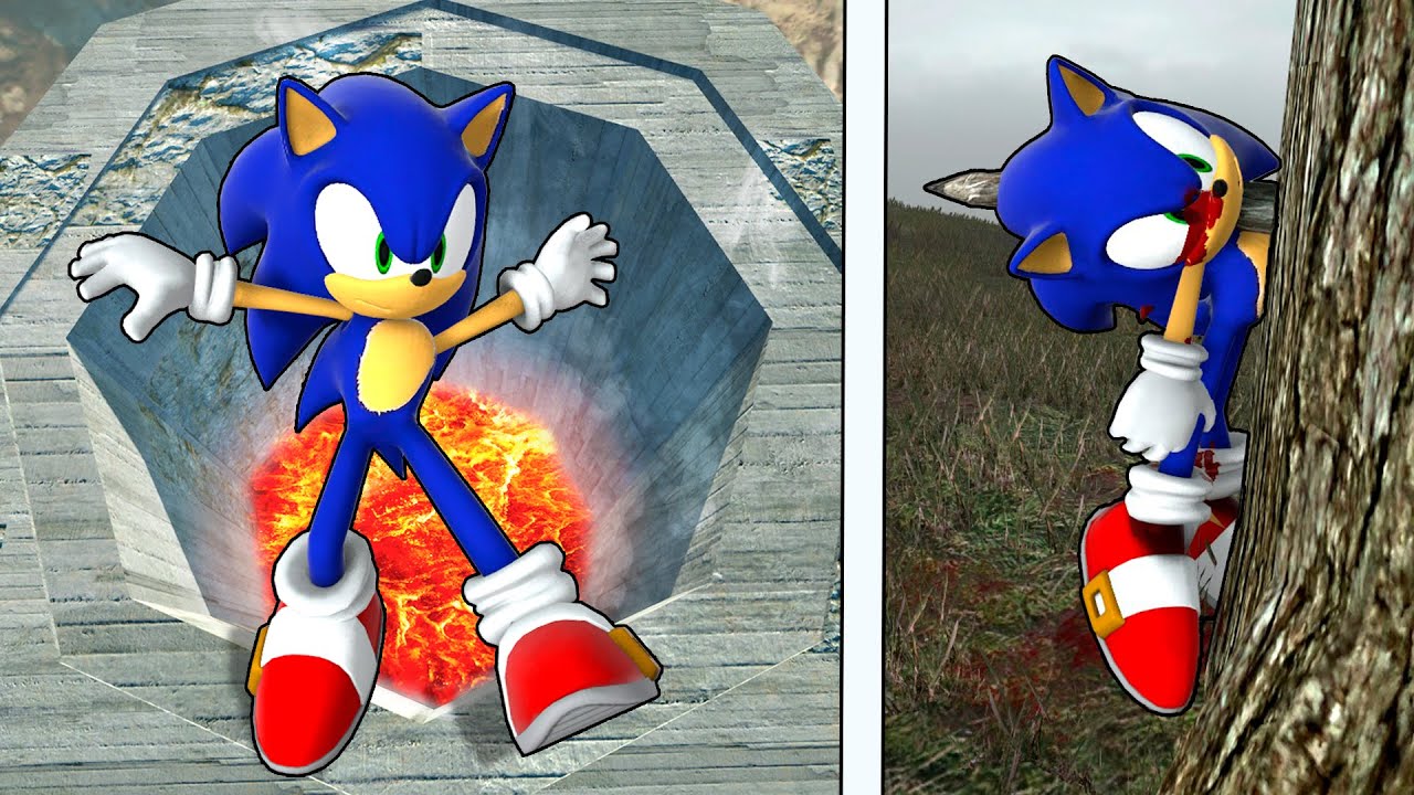 Sonic NPC Ragdoll Physics - Epic NPC Falls Compilation #95 - YouTube