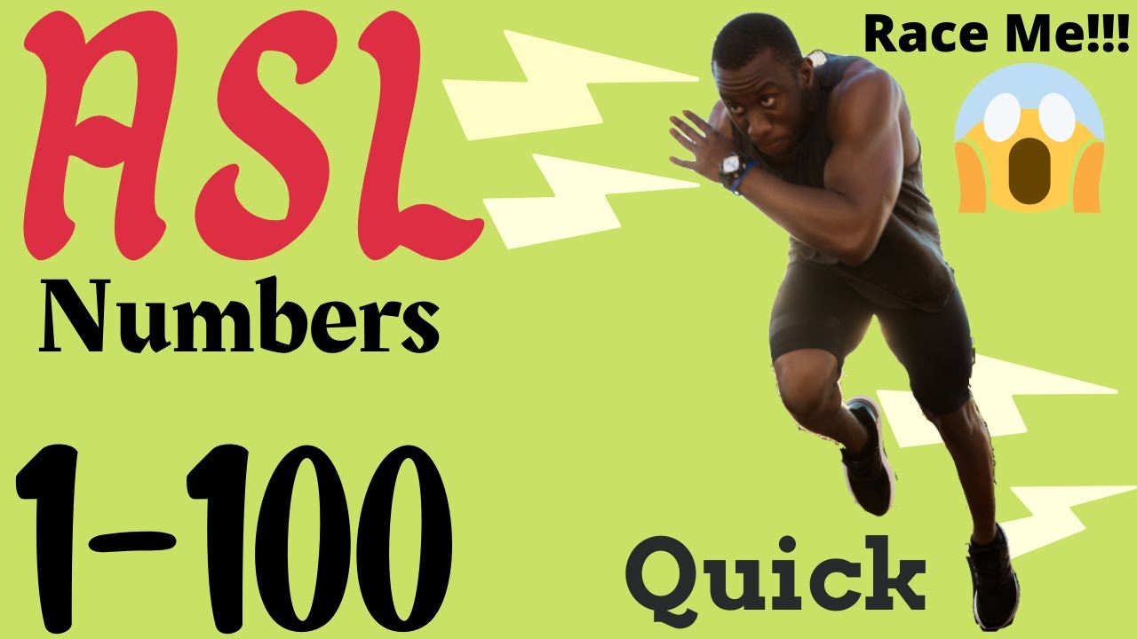 ASL Numbers 1-100: THINK you can sign Fast? | ASL for beginners ...