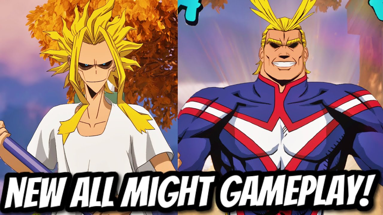 *NEW* ALL MIGHT SKIN + ALL MIGHT'S TRANSFORM EMOTE GAMEPLAY! - Fortnite ...