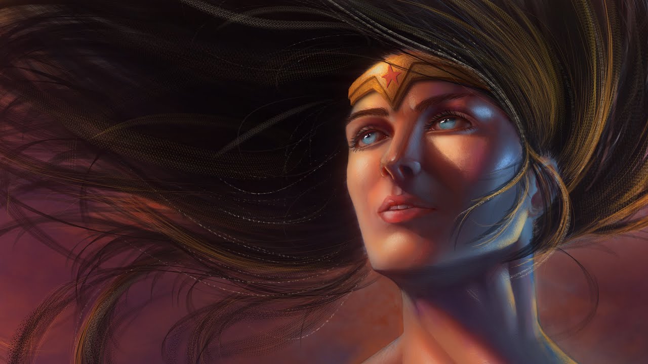 Wonder Woman Speed painting. - YouTube