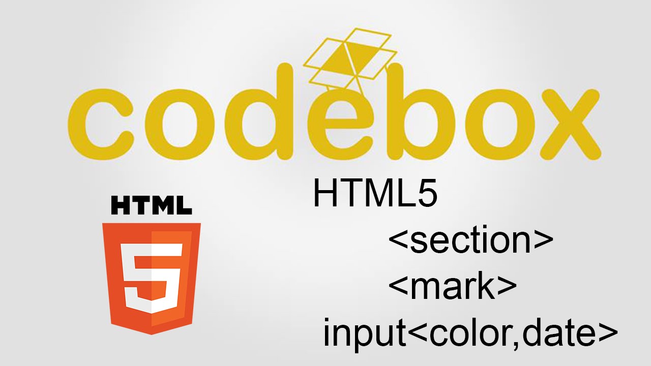 HTML5 (section, mark, color, date) Elementleri #3 [ Code Box ] - YouTube