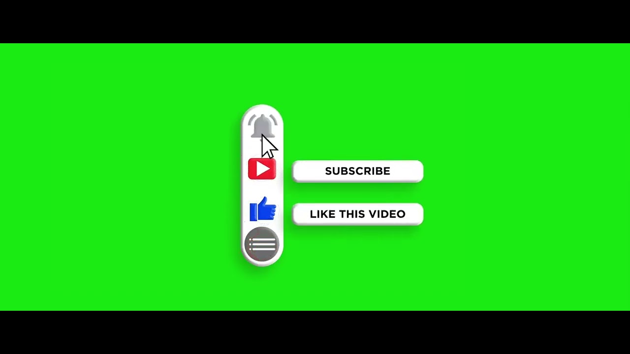 🔥 Animate Subscribe Like Comment Share Green Screen ( Download Link ...