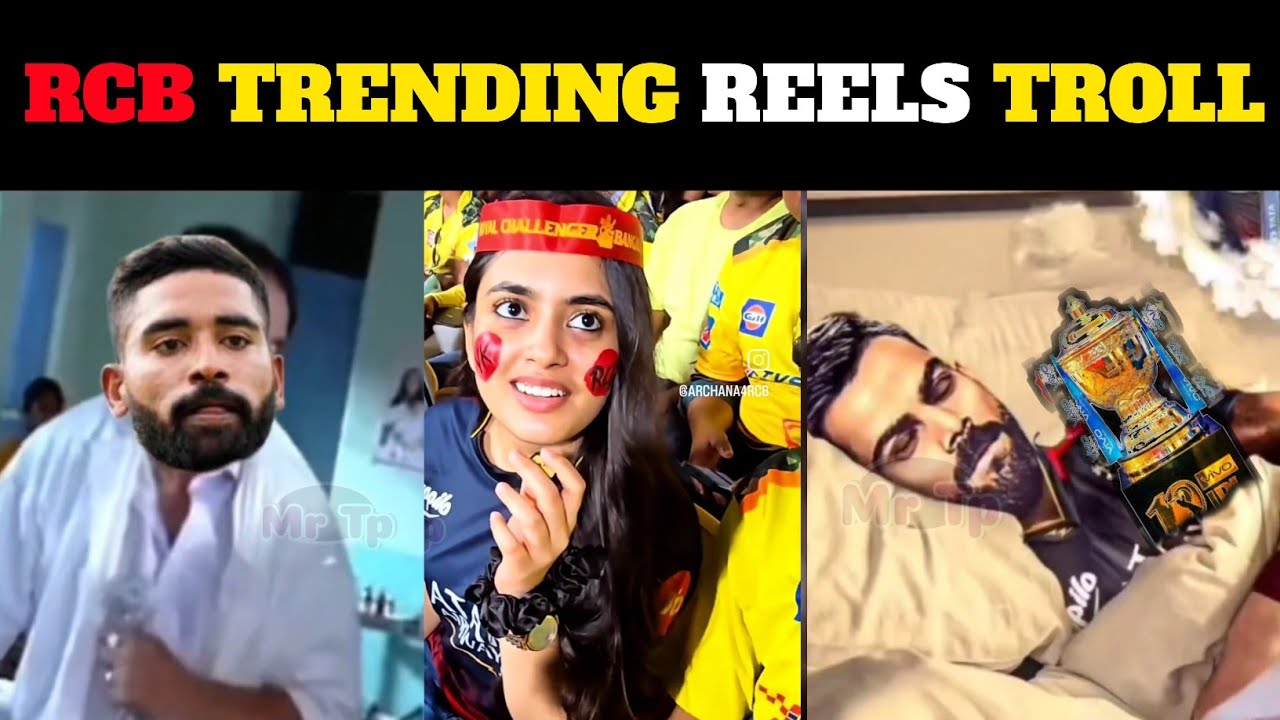 RCB TRENDING REELS TROLL 💯% MASS TEAM RCB || RCB VS CSK TROLL - YouTube