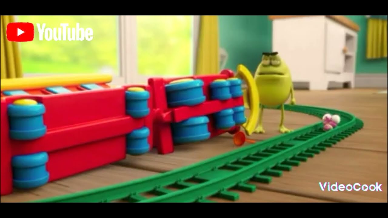 kartun Lucu-katak angkat kereta api?? - YouTube