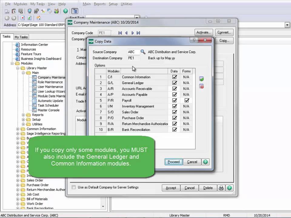 Sage 100 - How to back up data (MAS 90 / MAS 200) - YouTube