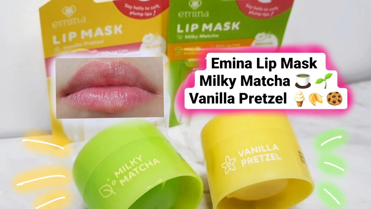 Emina Lip Mask Matcha Vanilla Baru New - YouTube