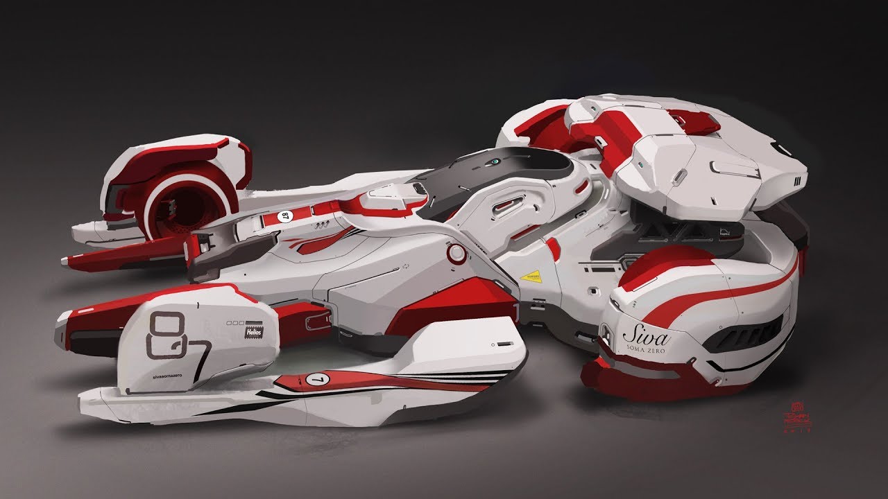 Concept Car Digital Painting Full Process - YouTube