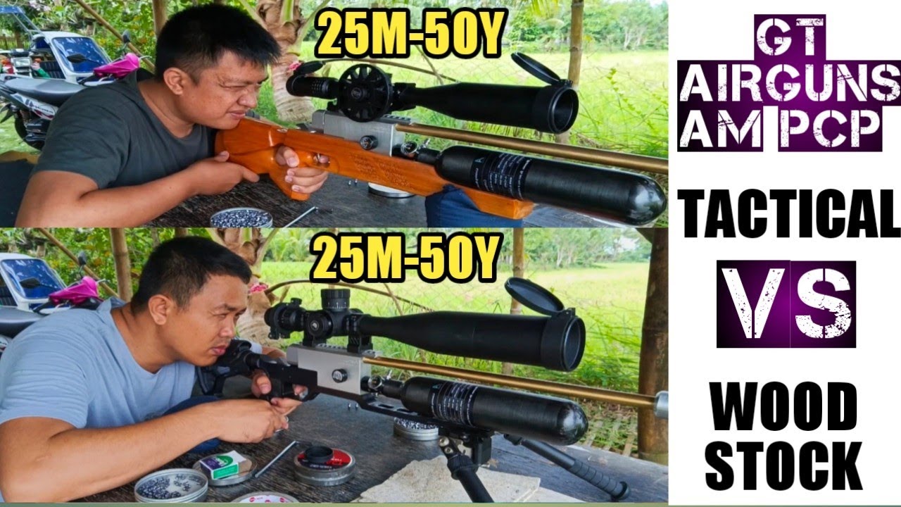 WOODSTOCK PCP VS TACTICAL (GT AIRGUNS / AM PCP) - YouTube