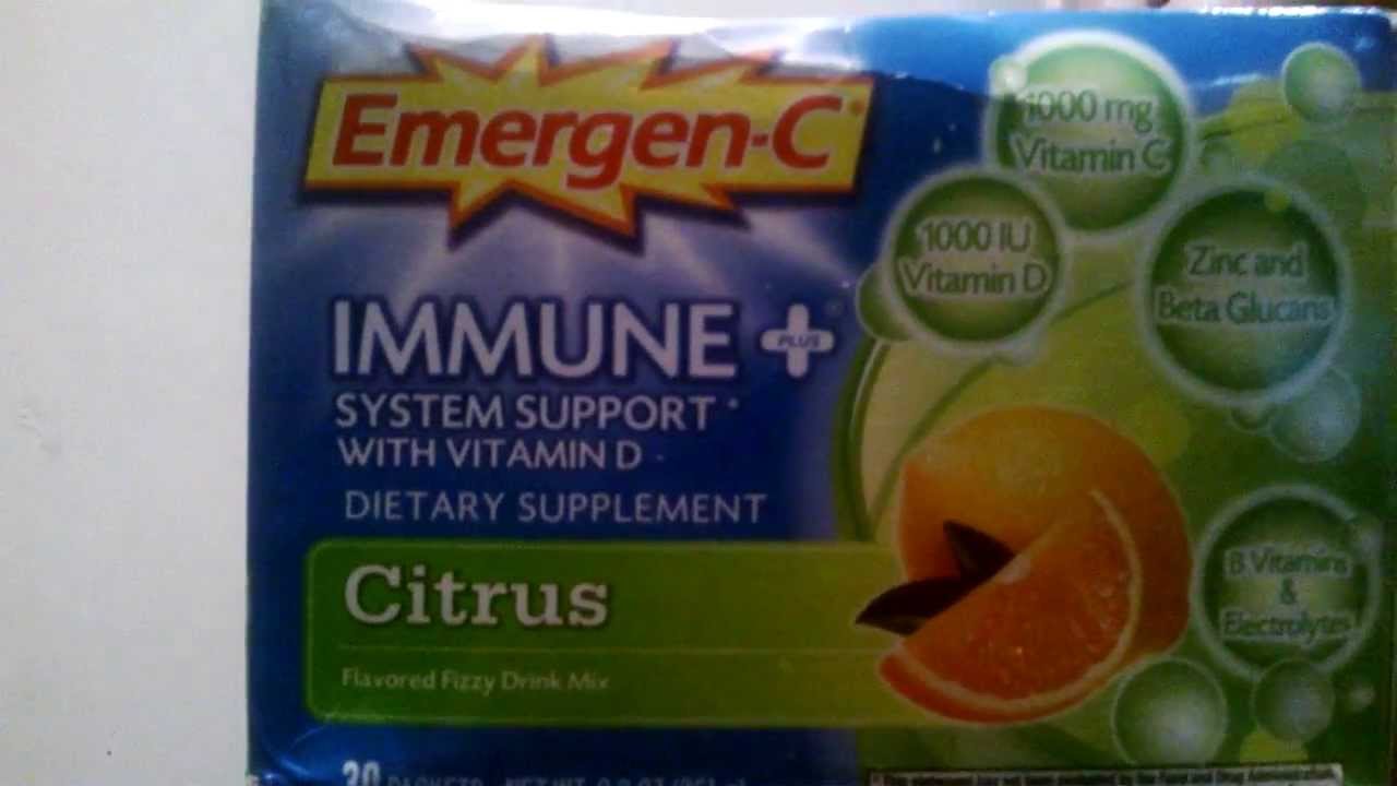 Myotcstore.com Review on Alacer Emergen C Immune Plus Vitamin D, Citrus ...