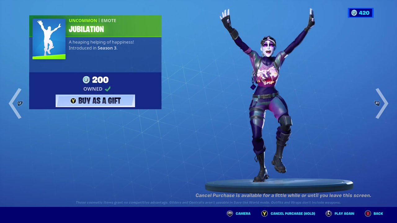 JUBILATION EMOTE FORTNITE BATTLE ROYALE || A Heaping Helping of ...