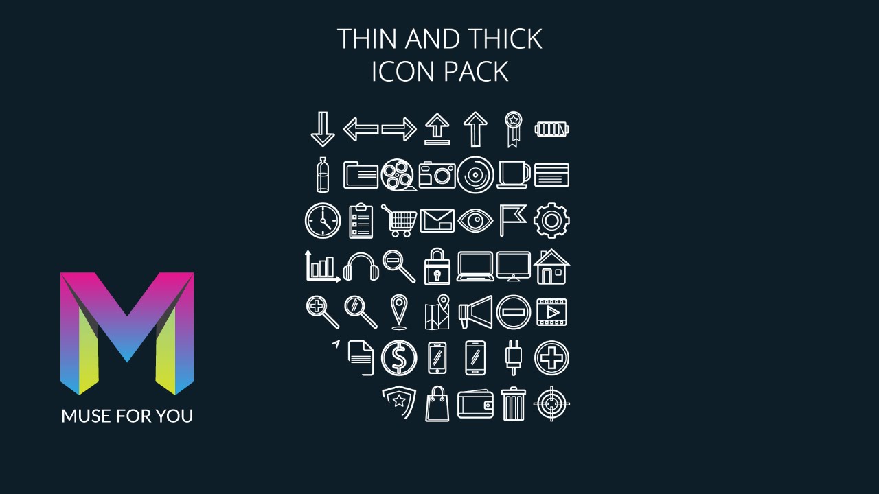 Adobe Muse CC | SVG Icon Pack | Muse For You - YouTube