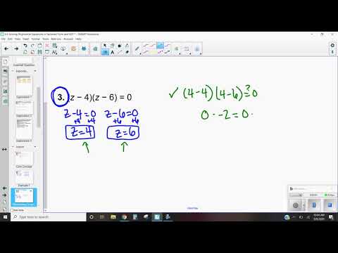 2.4 Solving Polynomial Equations in Factored Form - YouTube
