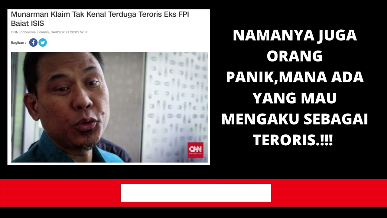 MUNARMAN SELAIN TERLIBAT ISIS JUGA TERLIBAT JAD - YouTube