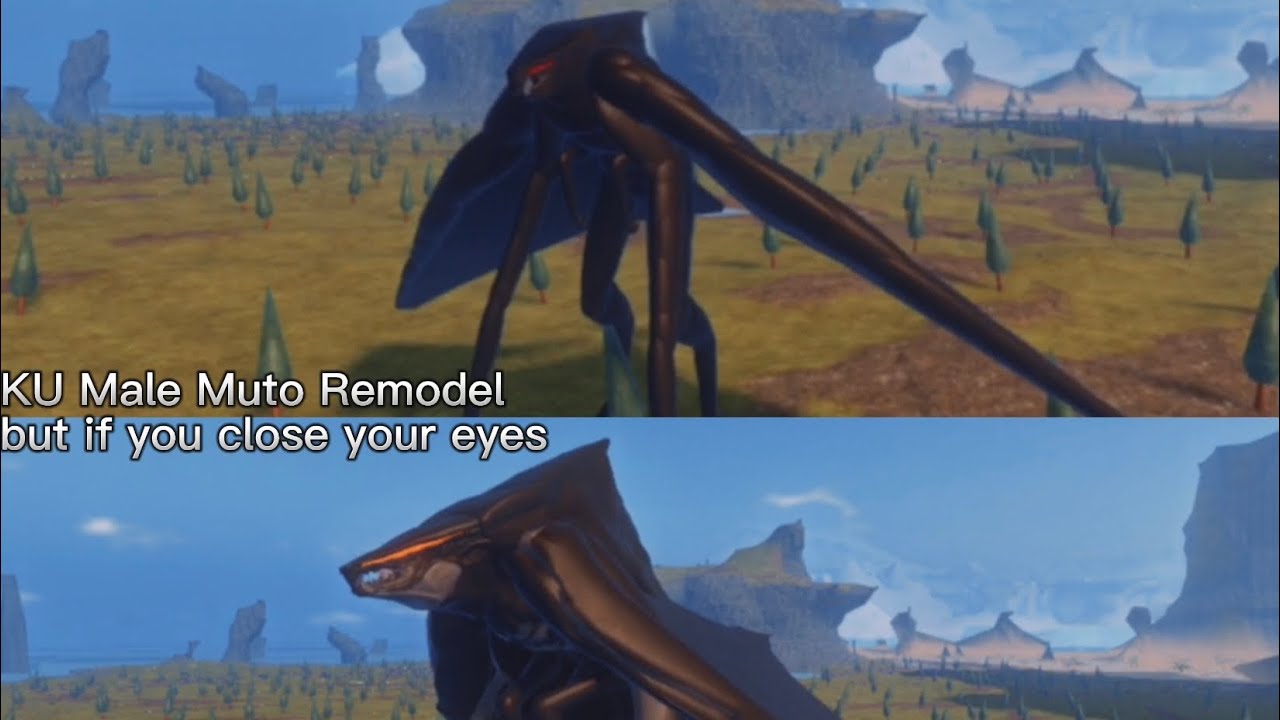 Male Muto remodel but if you close your eyes (ROBLOX Kaiju Universe ...