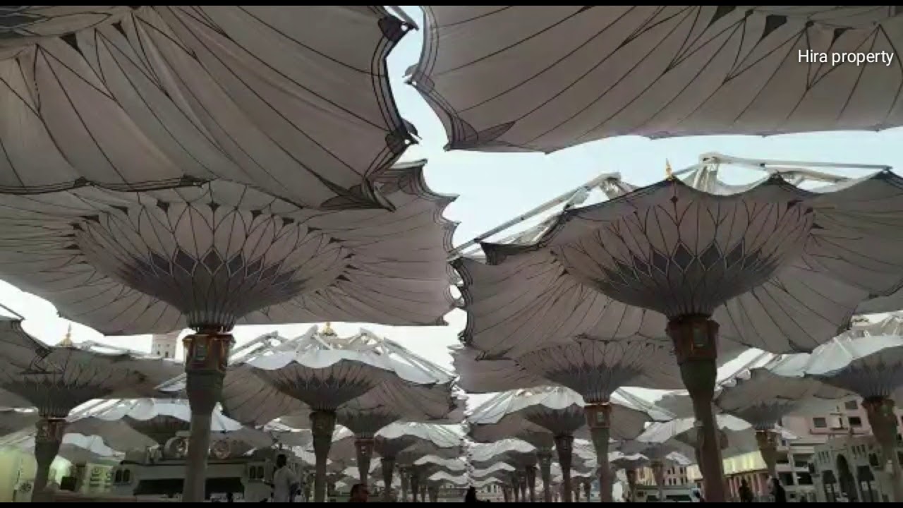 Payung Masjid Nabawi - YouTube