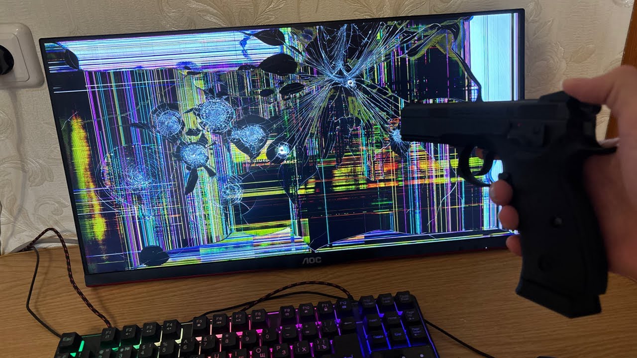 Shooting My Brand New Work Monitor with an Airgun, Will It Survive ...